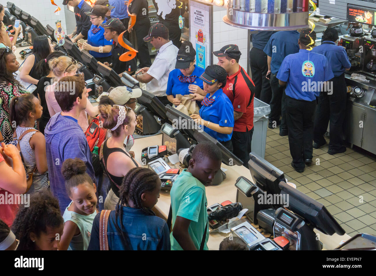 Crowded Restaurant Line