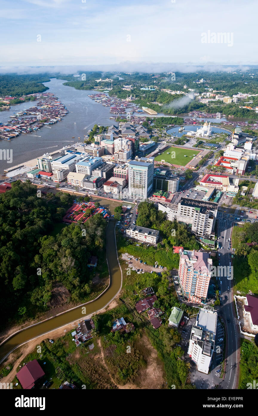 Brunei bandar seri begawan aerial hi-res stock photography and images ...
