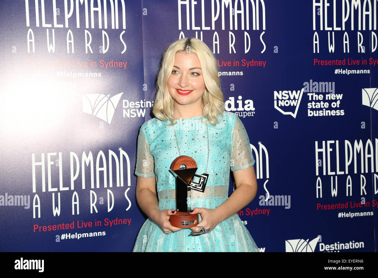 Sydney, Australia. 27 July 2015. Kate Miller-Heidke poses with her ...