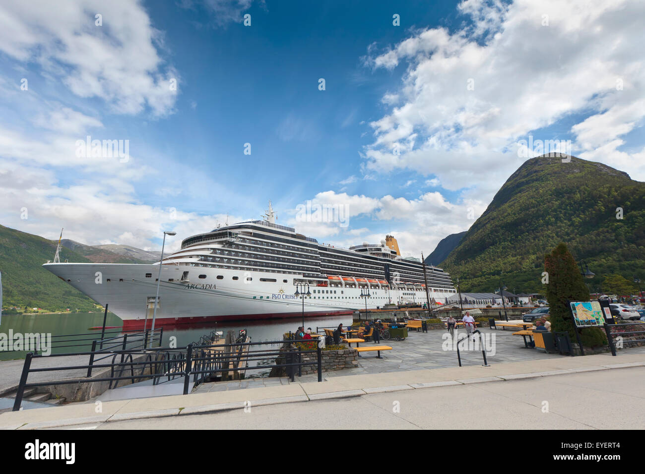 Cruise ship moored; Andalsnes, Rauma, Norway Stock Photo - Alamy