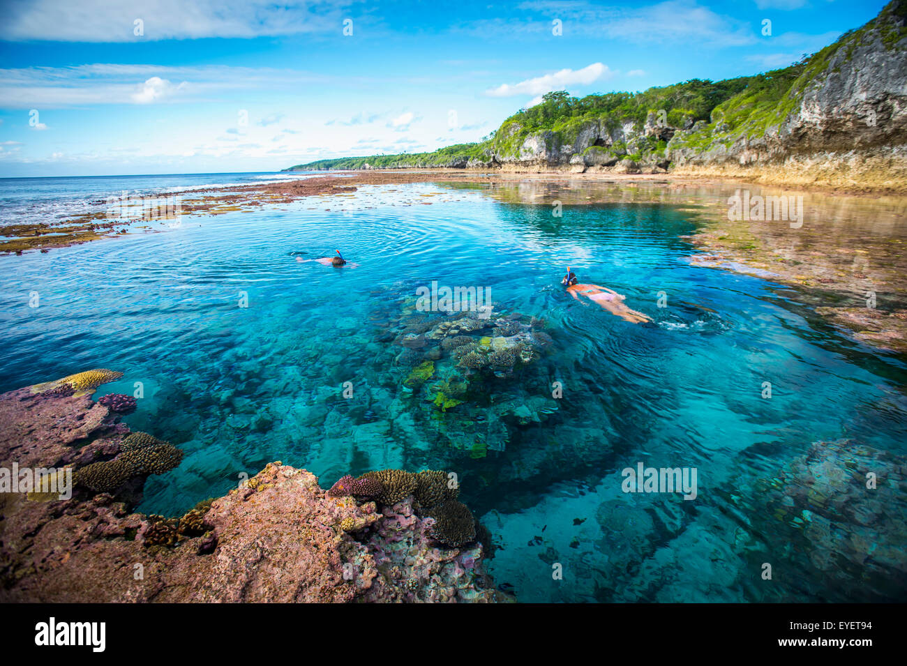 Niue Island's rugged coastline; Niue Stock Photo - Alamy