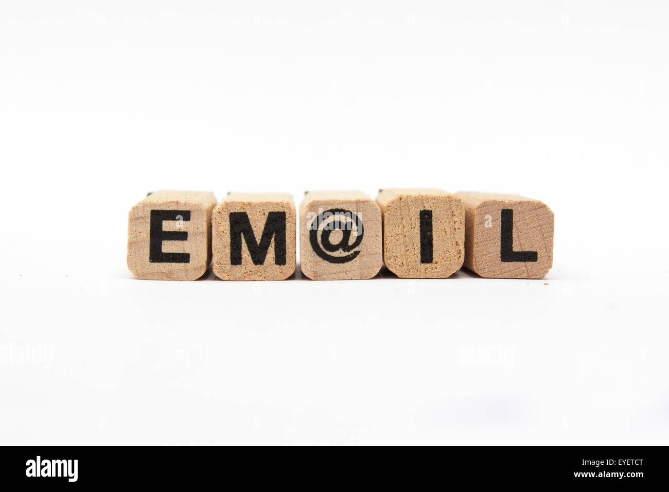 email, mail concept text on white background Stock Photo - Alamy