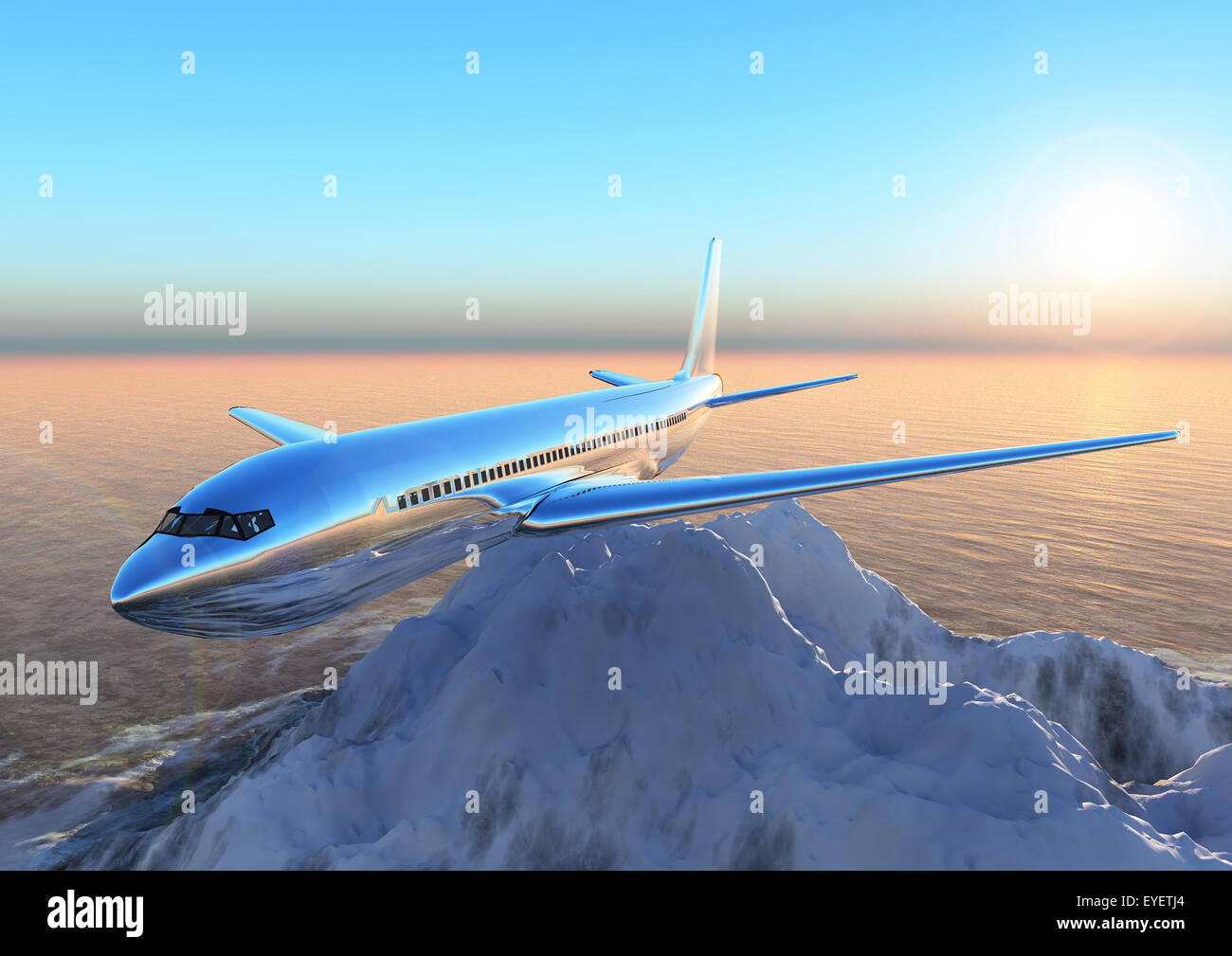Airplane in flight, flight, vacation, business trip Stock Photo - Alamy