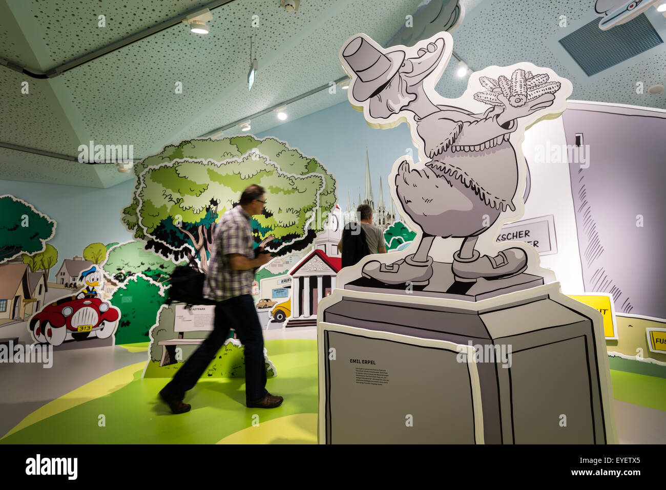 An image of Cornelius Coot is on display at Erika-Fuchs-Haus in ...