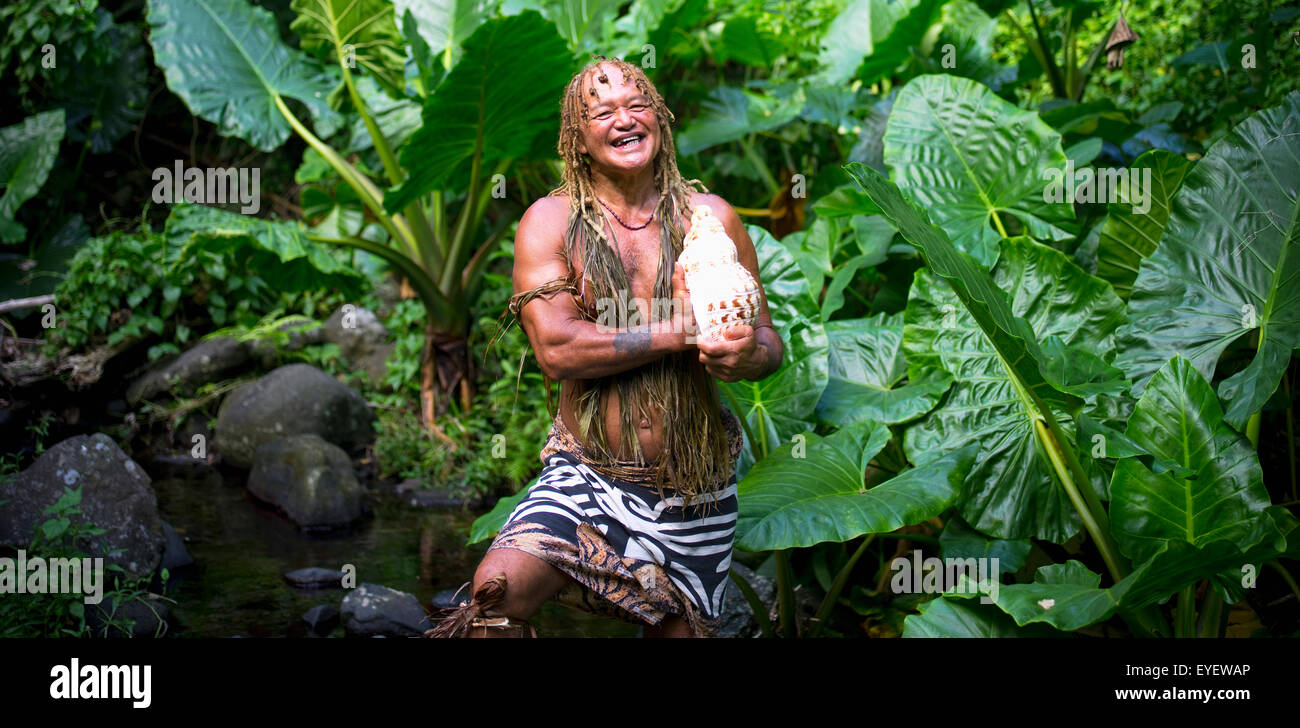 Pa, a well known storyteller and tour guide on the Cook Islands ...