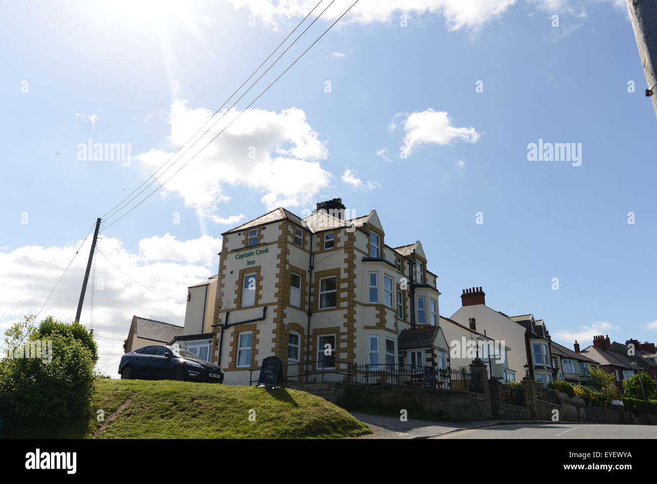 CAPTAIN COOK INN, STAITHES HARBOUR, NORTH YORKSHIRE Stock Photo - Alamy