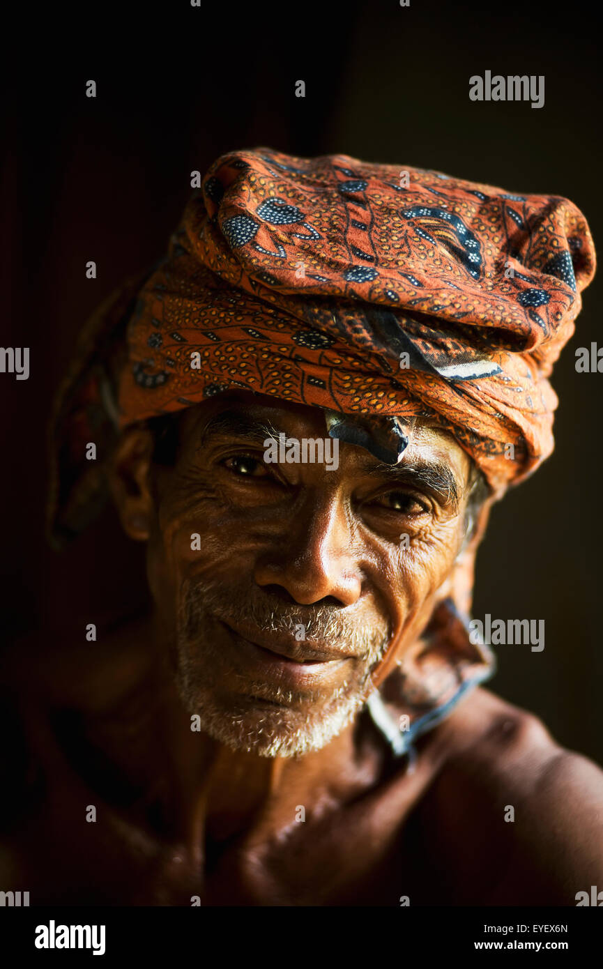 Timorese man at Liurai Village; Timor-Leste Stock Photo - Alamy