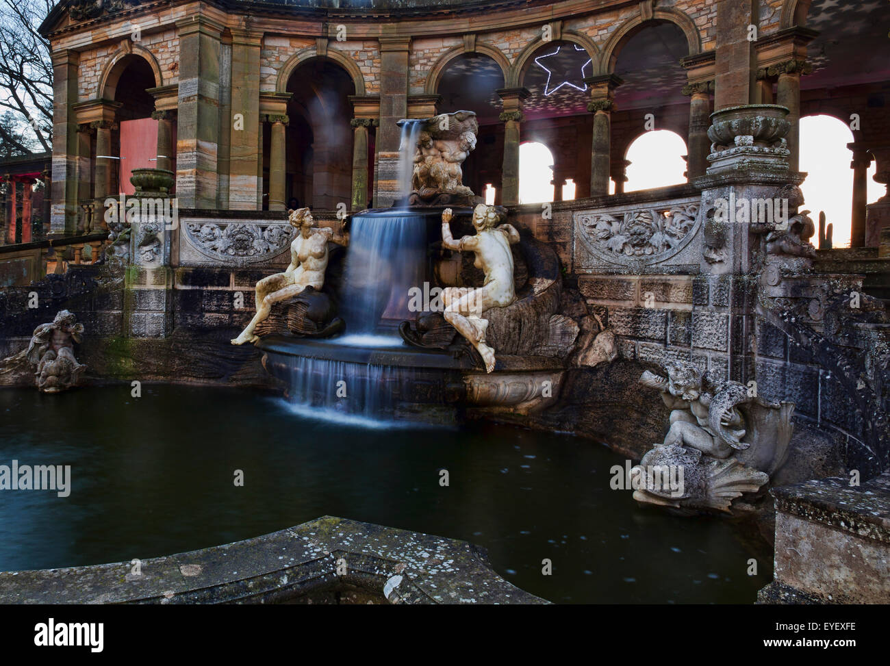 Fountain in the Italian Garden at Hever Castle; Kent, England Stock ...