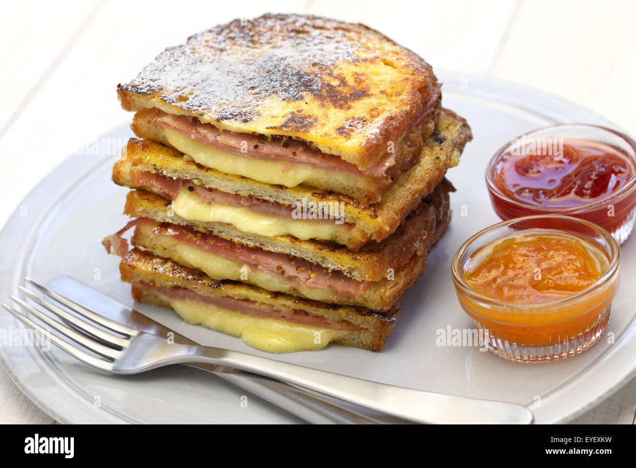 monte cristo sandwich, american food Stock Photo - Alamy