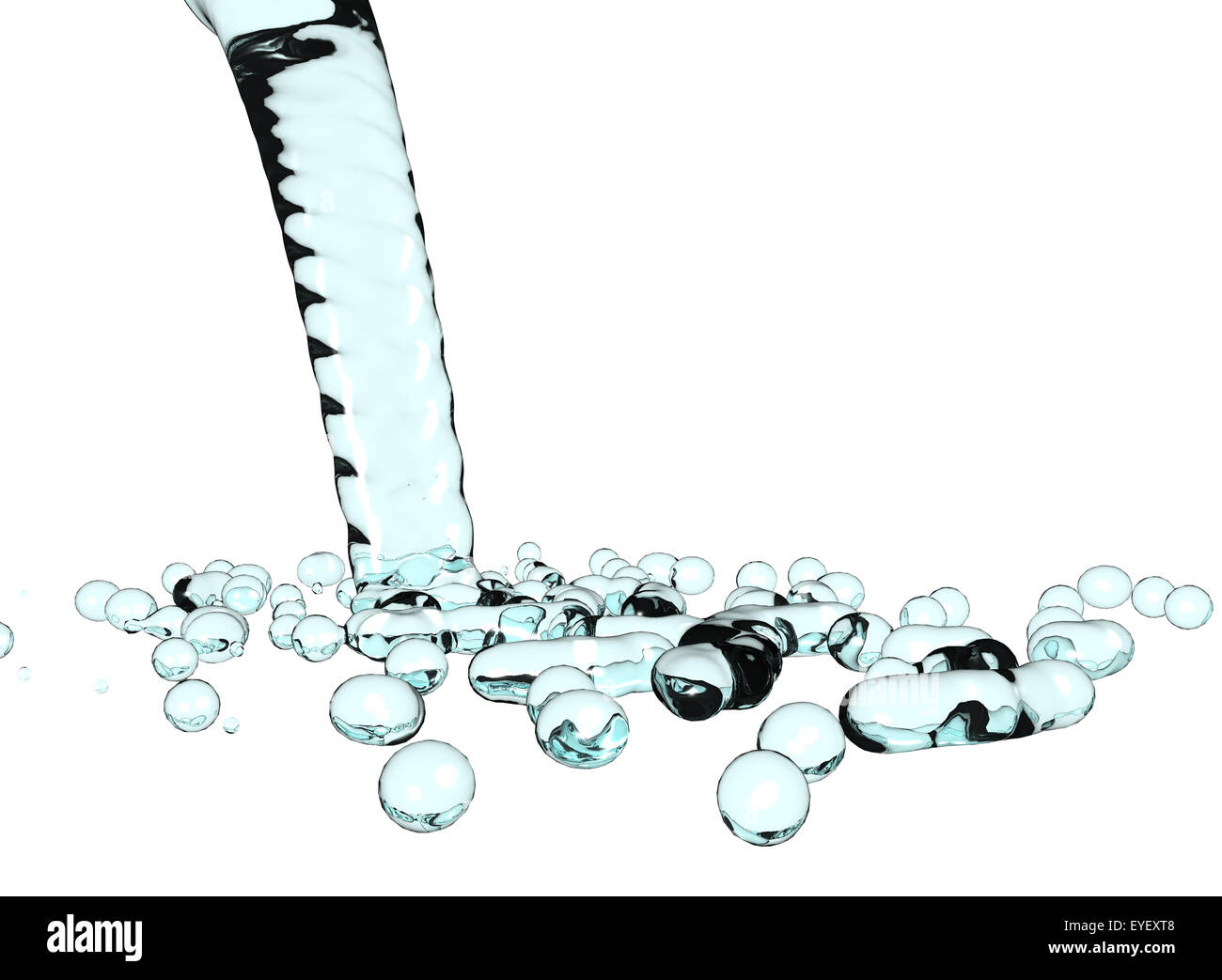 Water splash white background hi-res stock photography and images - Alamy