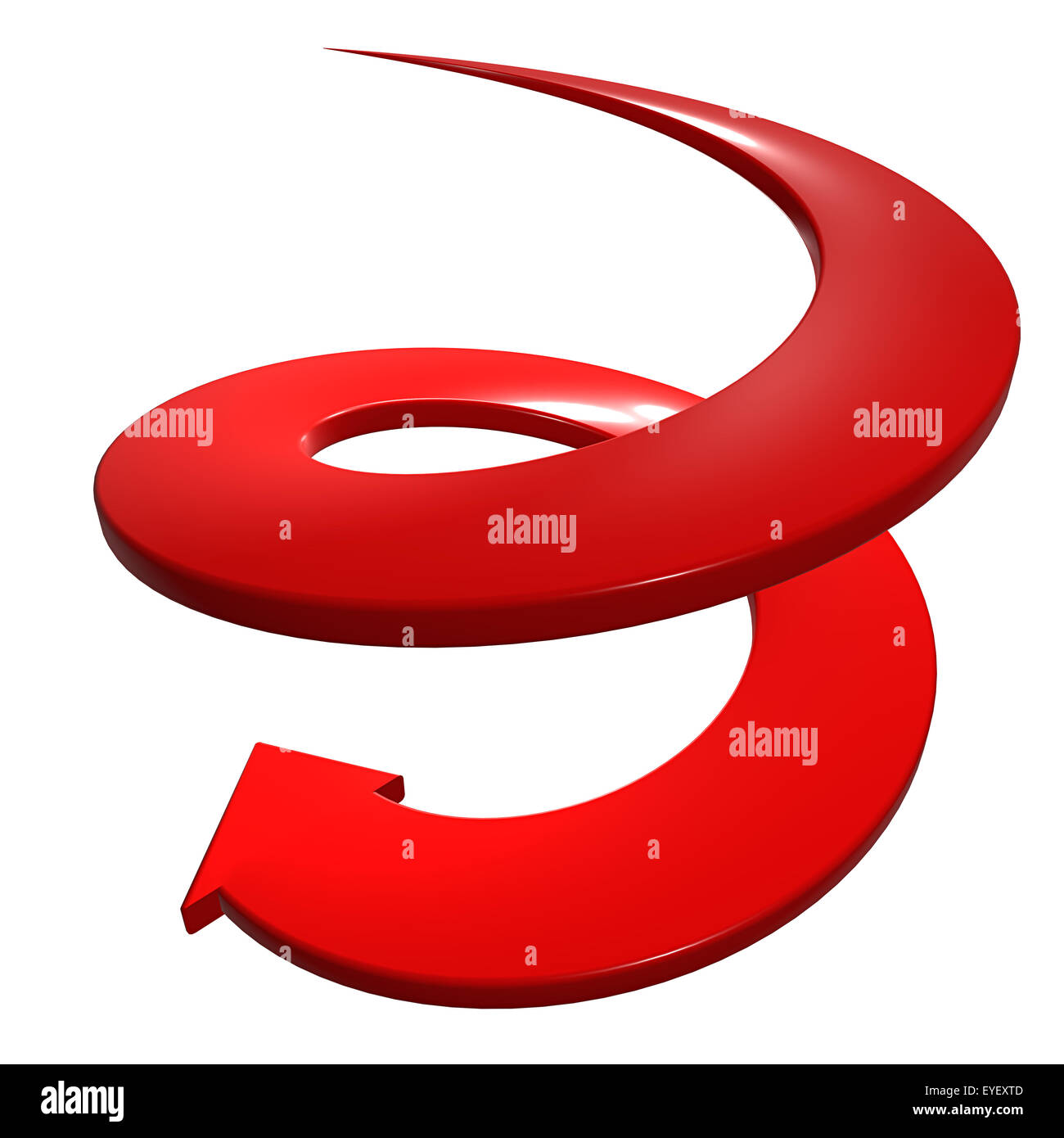 Red arrow 3d curve hi-res stock photography and images - Alamy