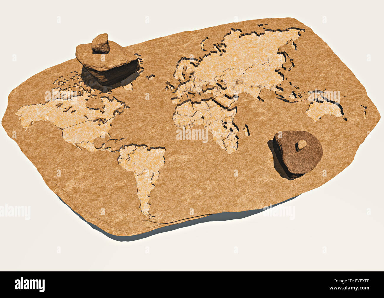 Map in stone hi-res stock photography and images - Alamy