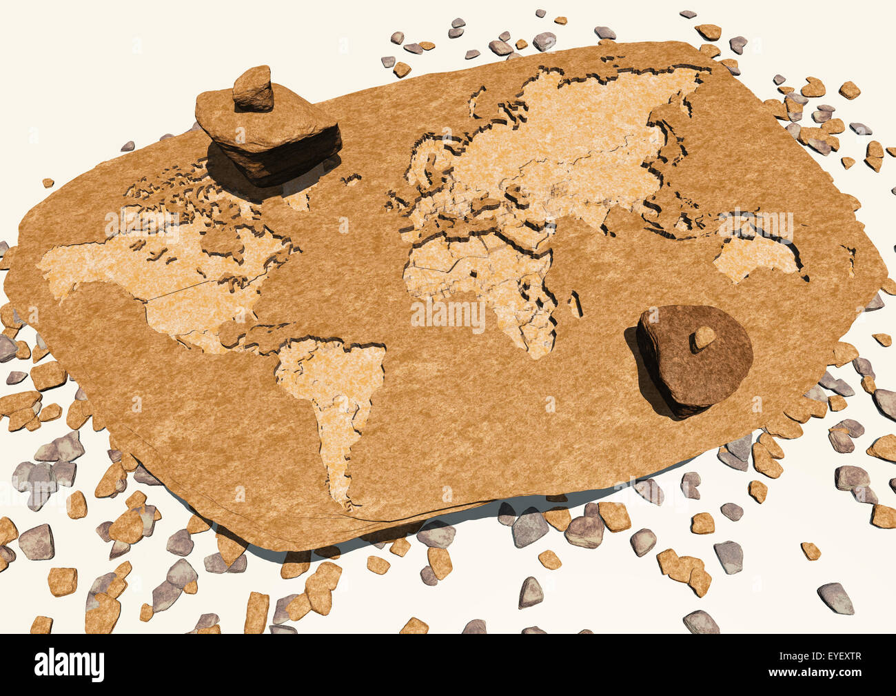 World population map hi-res stock photography and images - Alamy