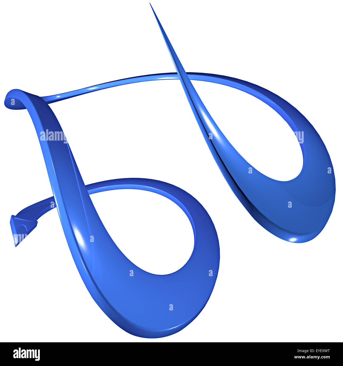 Blue spiral arrow 3D Stock Photo - Alamy