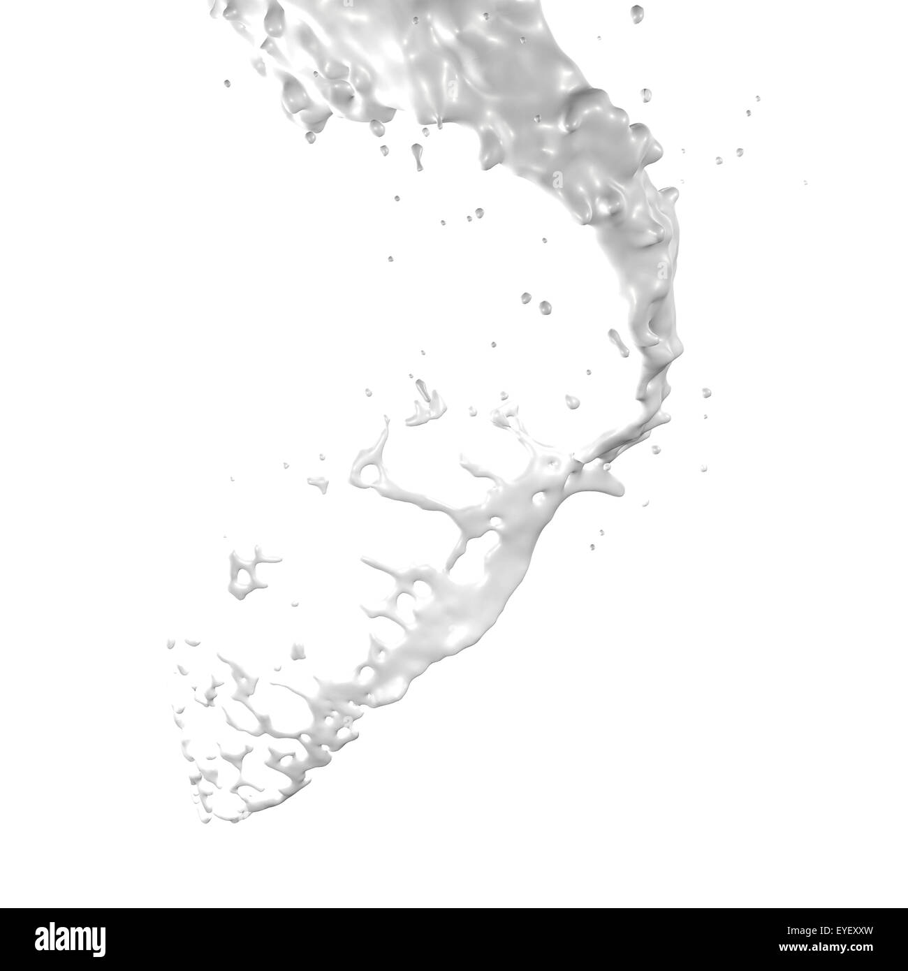 Water splash 3d Black and White Stock Photos & Images - Alamy