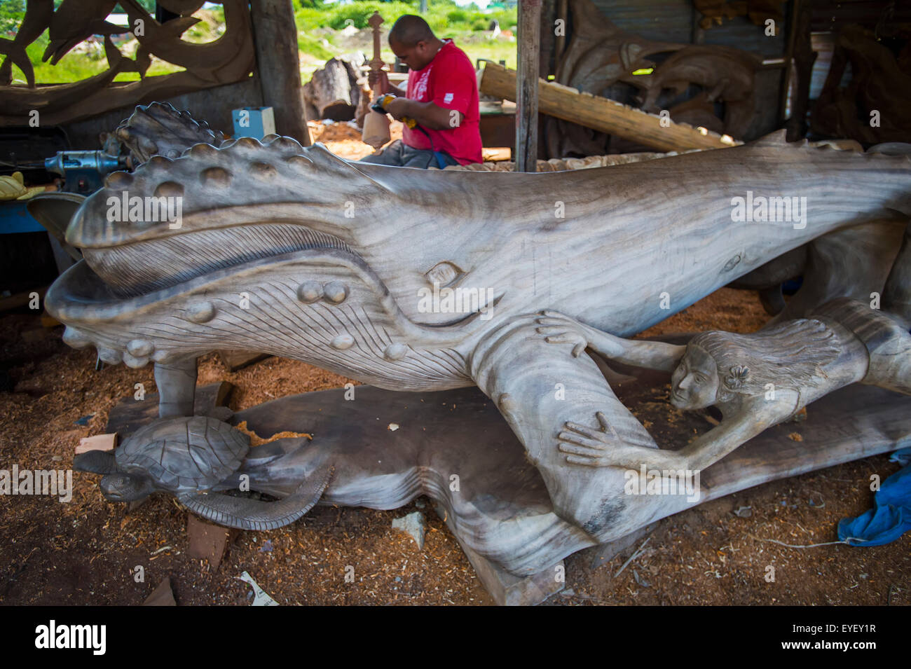 Whale sculpture; Nukualofa, Tonga Stock Photo - Alamy