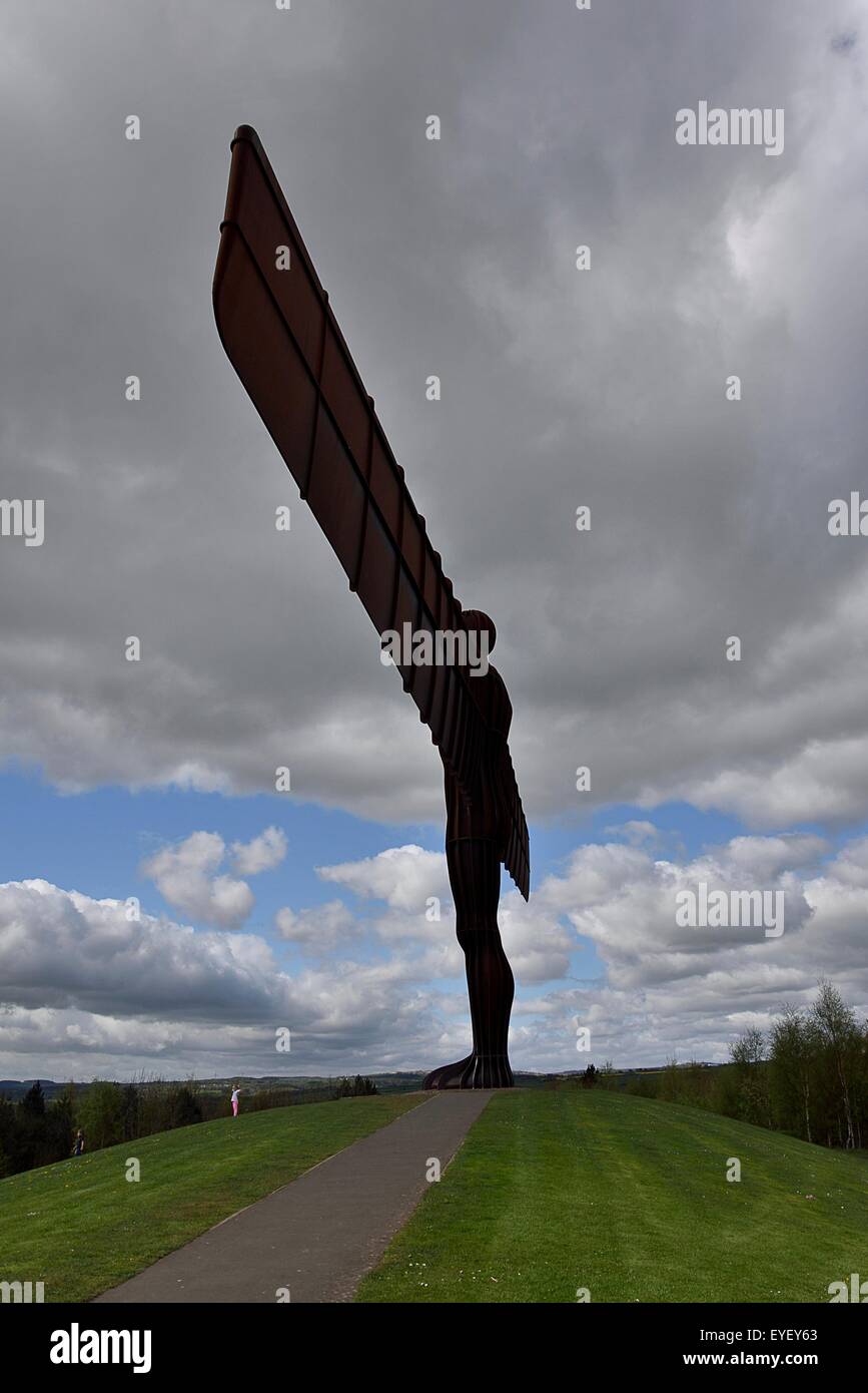 The Angel of the North, installation art by Andrew Gormley Stock Photo ...