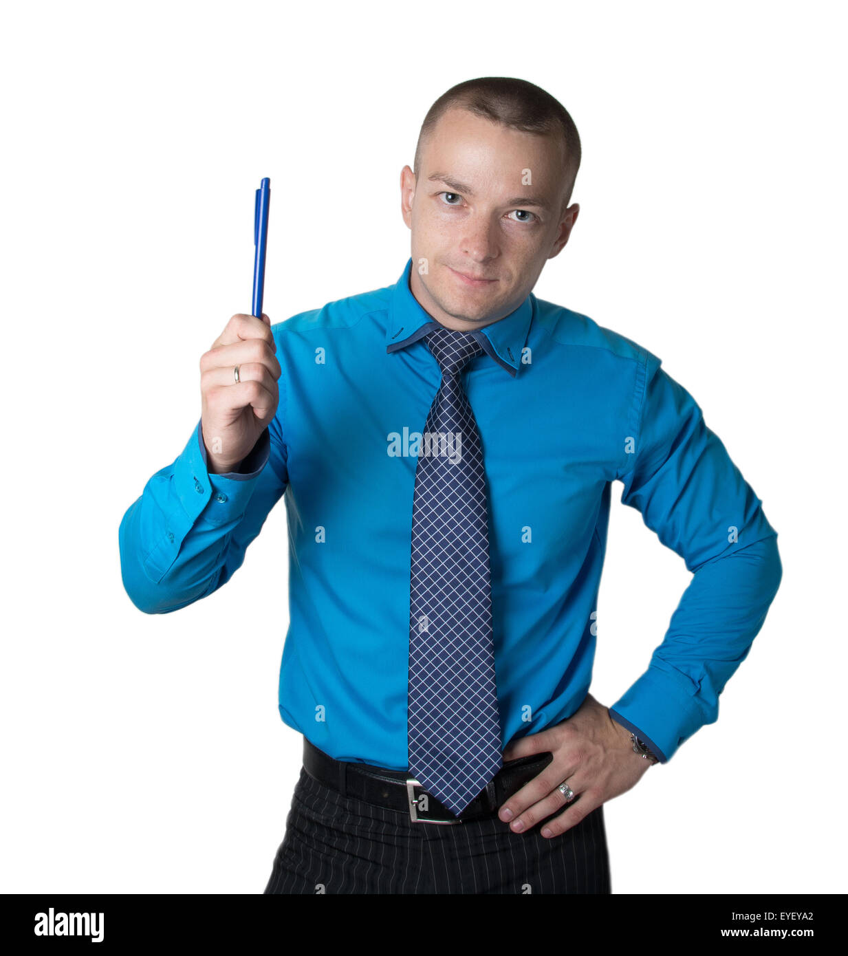 office worker with pen Stock Photo - Alamy