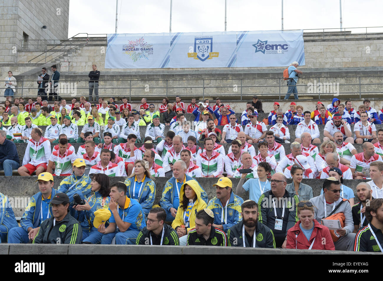 Berlin, Germany. 28th July, 2015. Jewish athletes from various ...