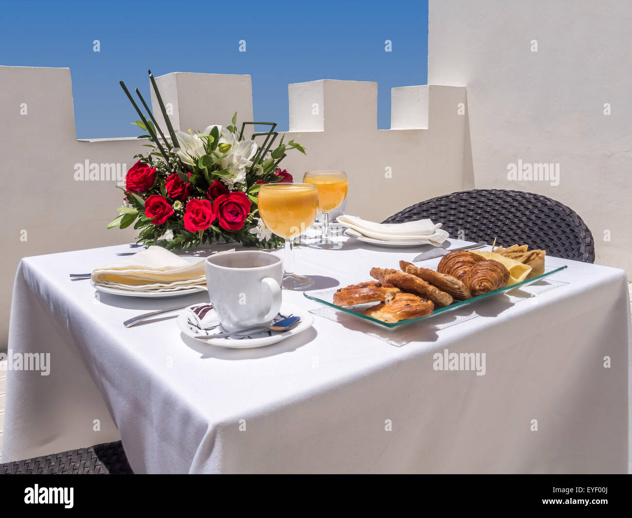 The terrace at luxury hotel hi-res stock photography and images - Alamy