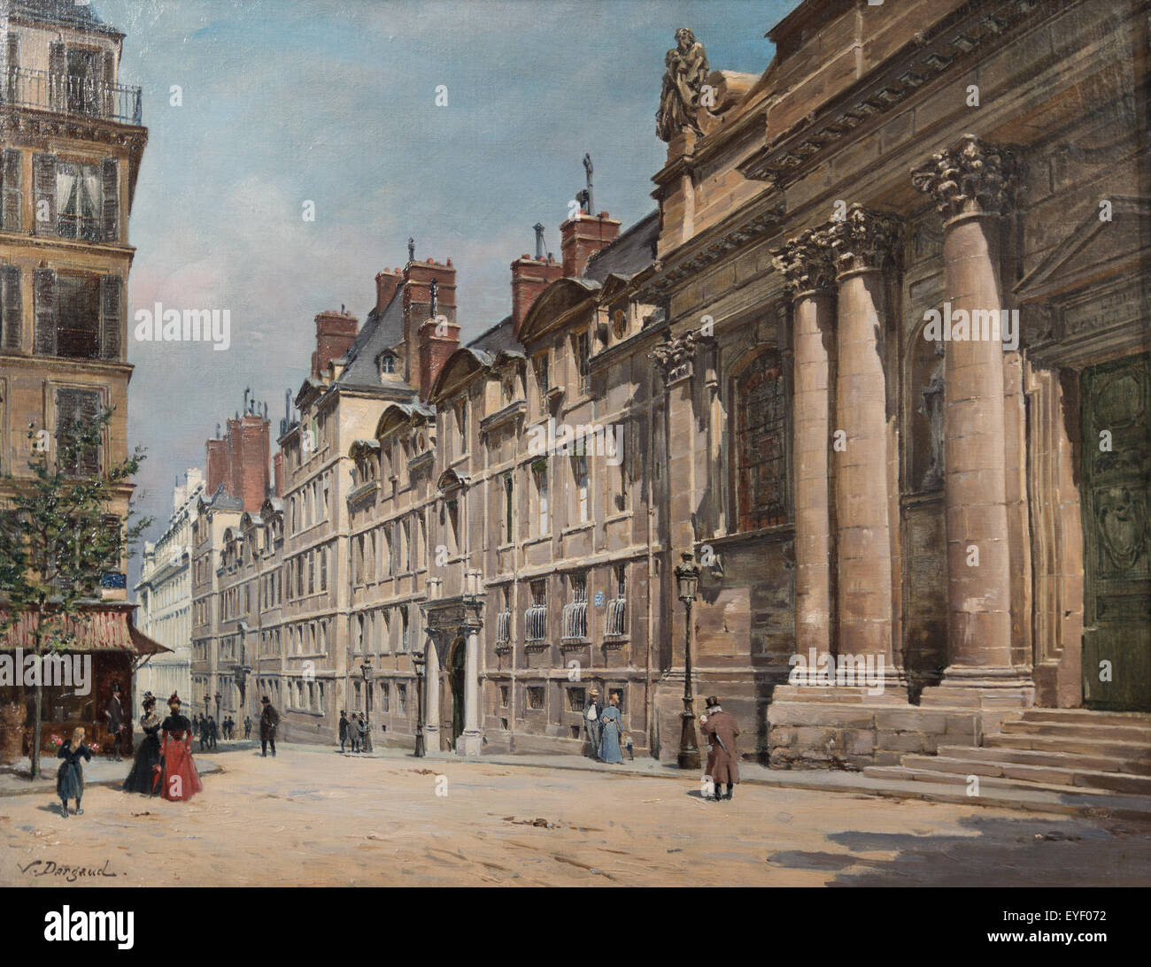 The Sorbonne in 1890 The structure is under transformation. At the ...