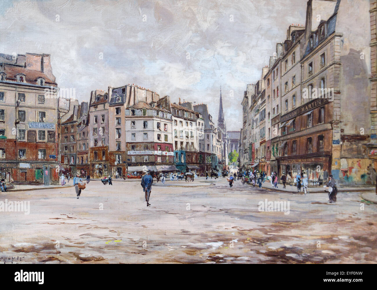 The square Maubert The painting is part of one od the serie of canvas ...