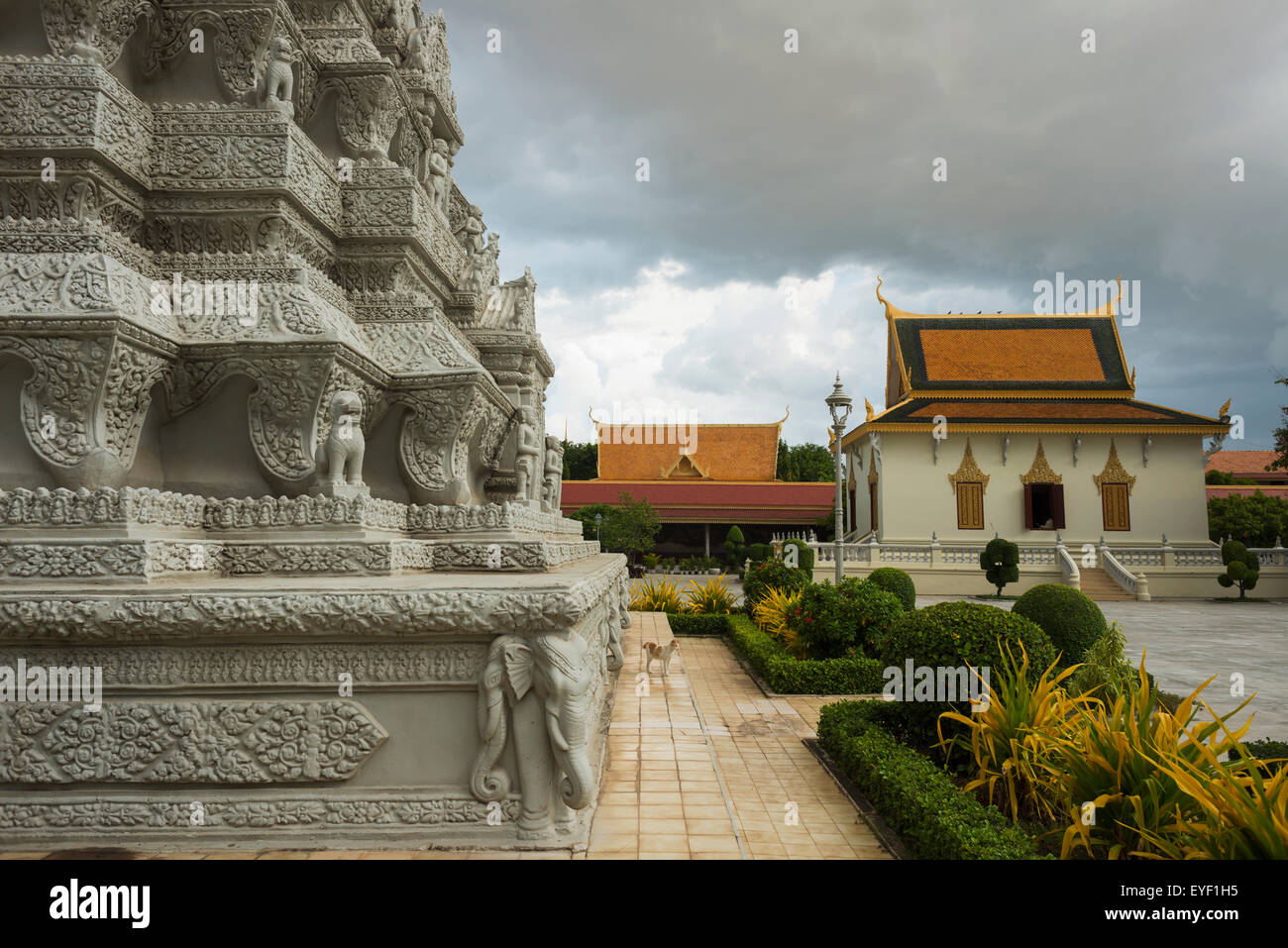 Stupa containing the ashes of the King Ang Doung; Phnom Penh, Cambodia ...