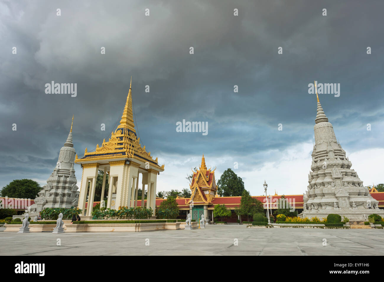 Stupa containing the ashes of the King Ang Doung; Phnom Penh, Cambodia ...