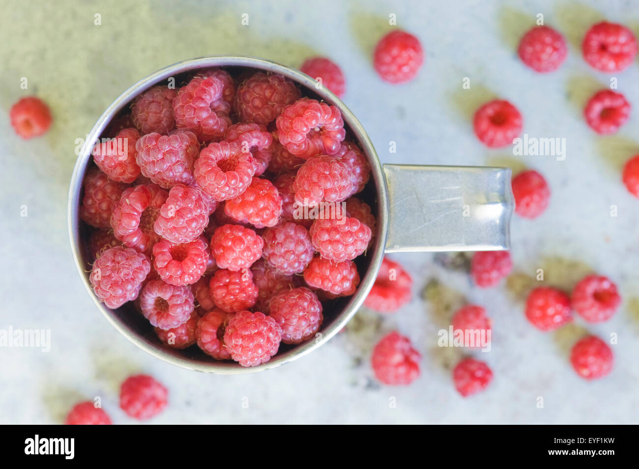 Raspberry in the cup hi-res stock photography and images - Alamy