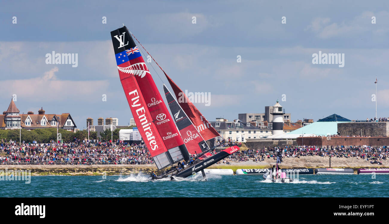 Mcc0063997 The AC45 foiling catamaran of Emirates Team New Zealand ...