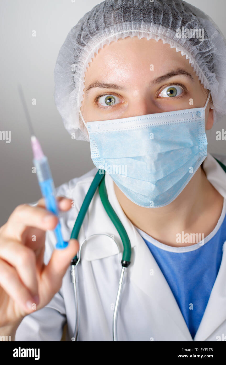 Scary nurse needle hi-res stock photography and images - Alamy