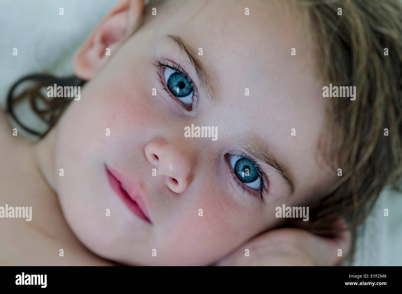 Girl, eyes, blue, toddler, look, lips, expression Stock Photo - Alamy