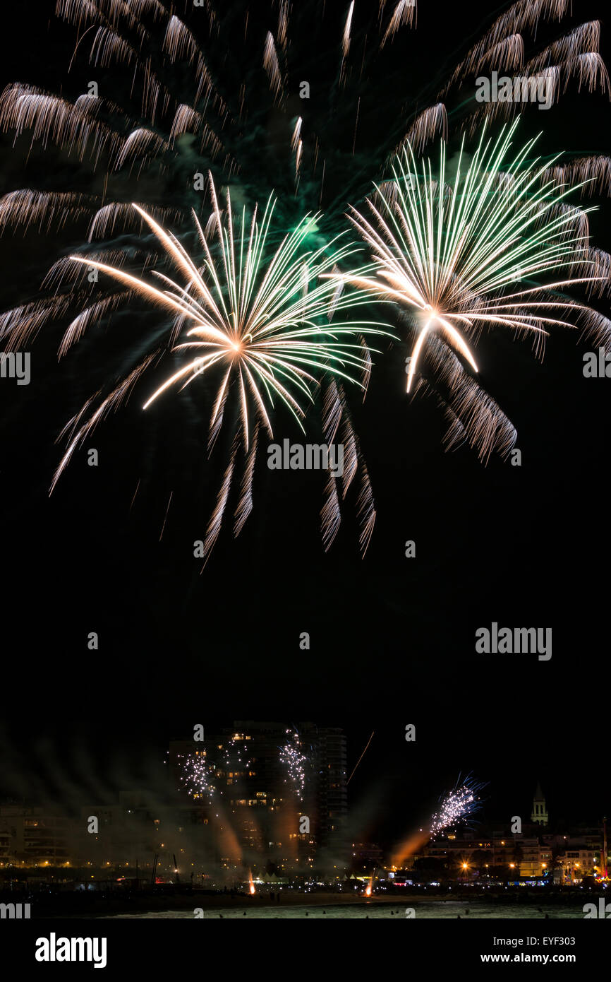 Fireworks light up the sky Stock Photo - Alamy