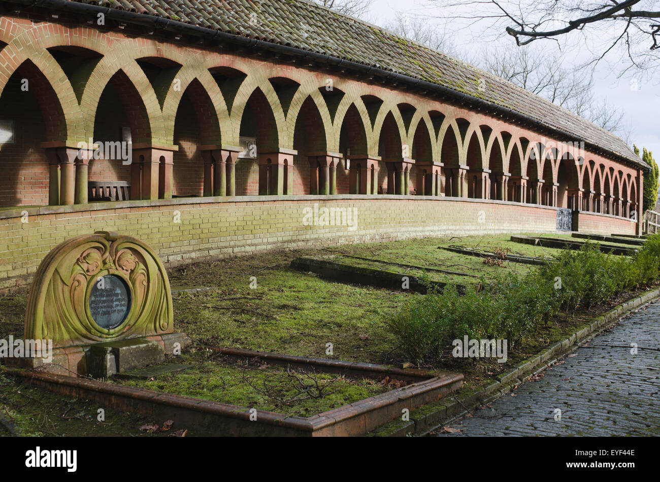 Watts Chapel and cemetery; Compton, Surrey, England Stock Photo ...