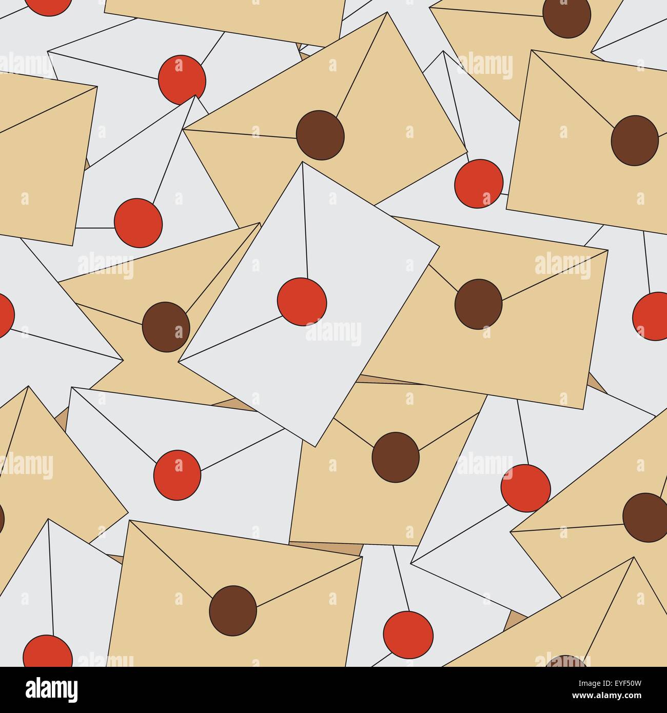 seamless background with envelopes of letters Stock Vector Image & Art ...