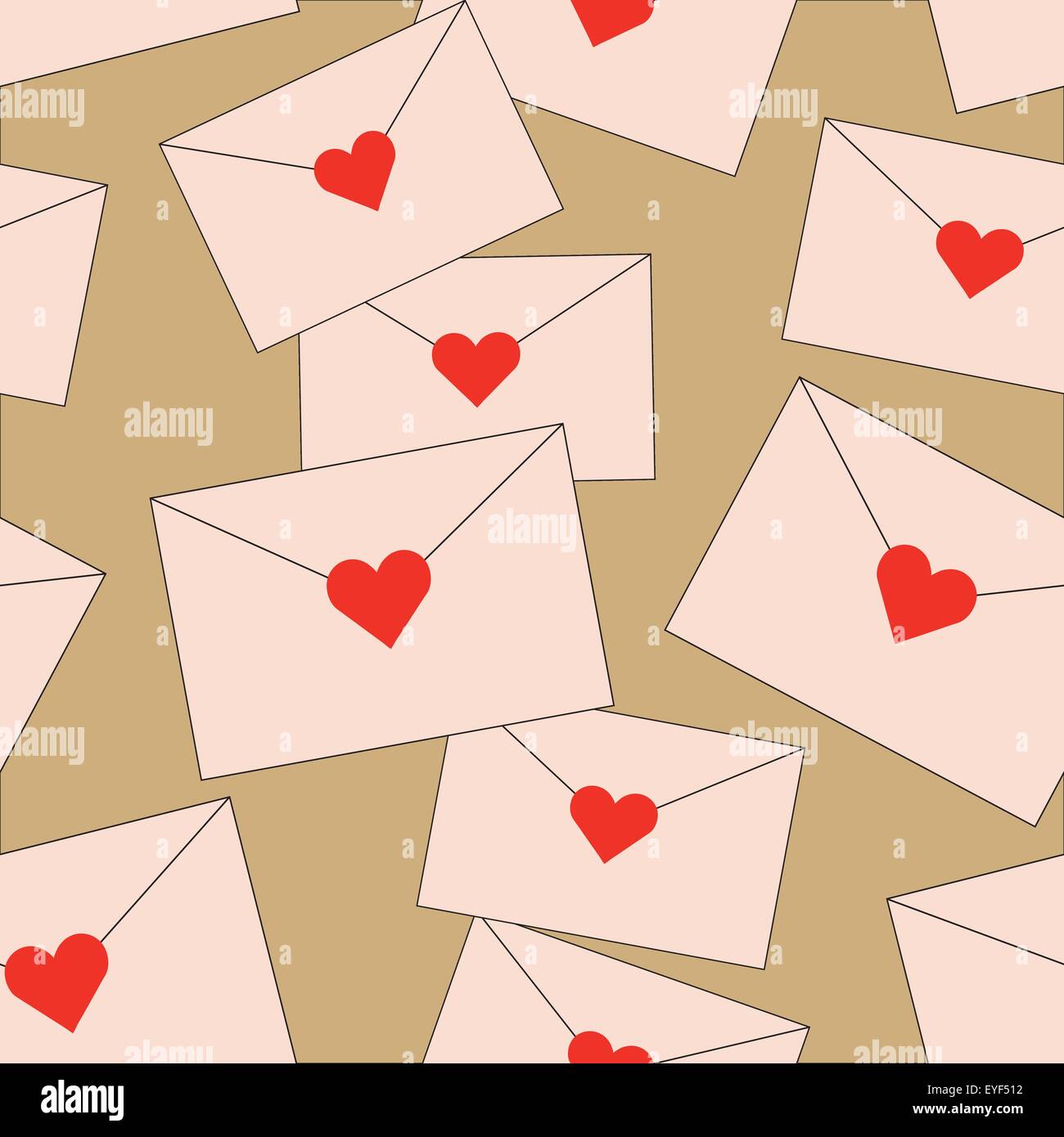 seamless background with envelopes of letters Stock Vector Image & Art ...