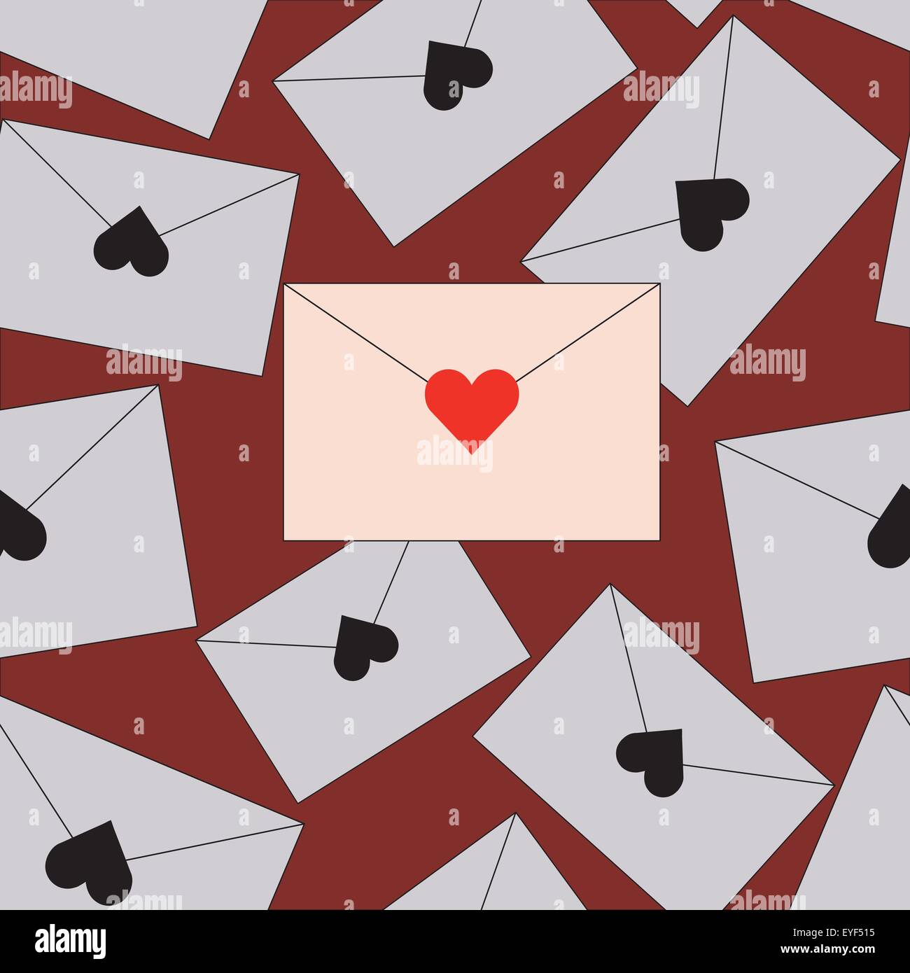 seamless background with envelopes of letters Stock Vector Image & Art ...