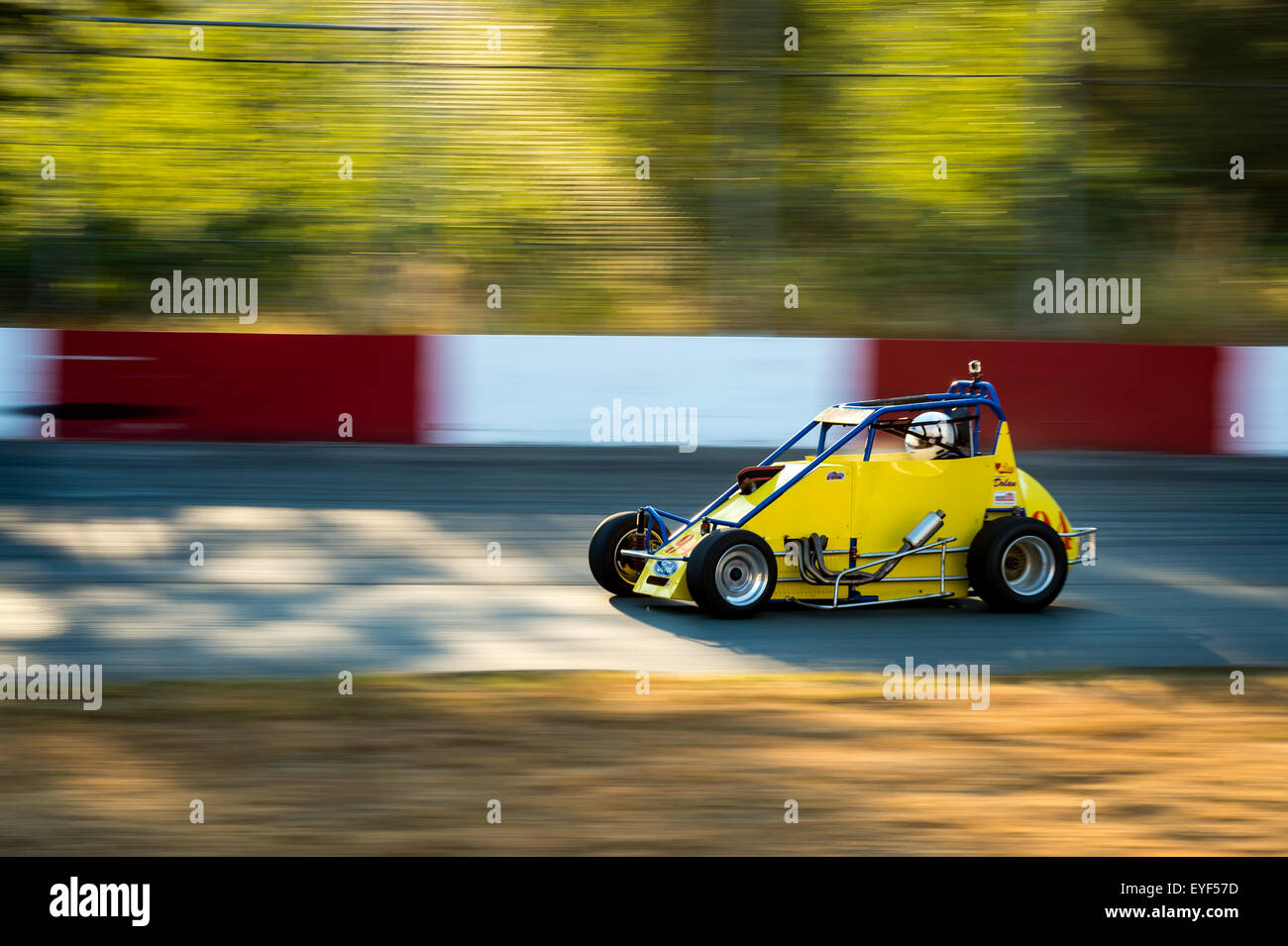A mini racer on the track Stock Photo - Alamy