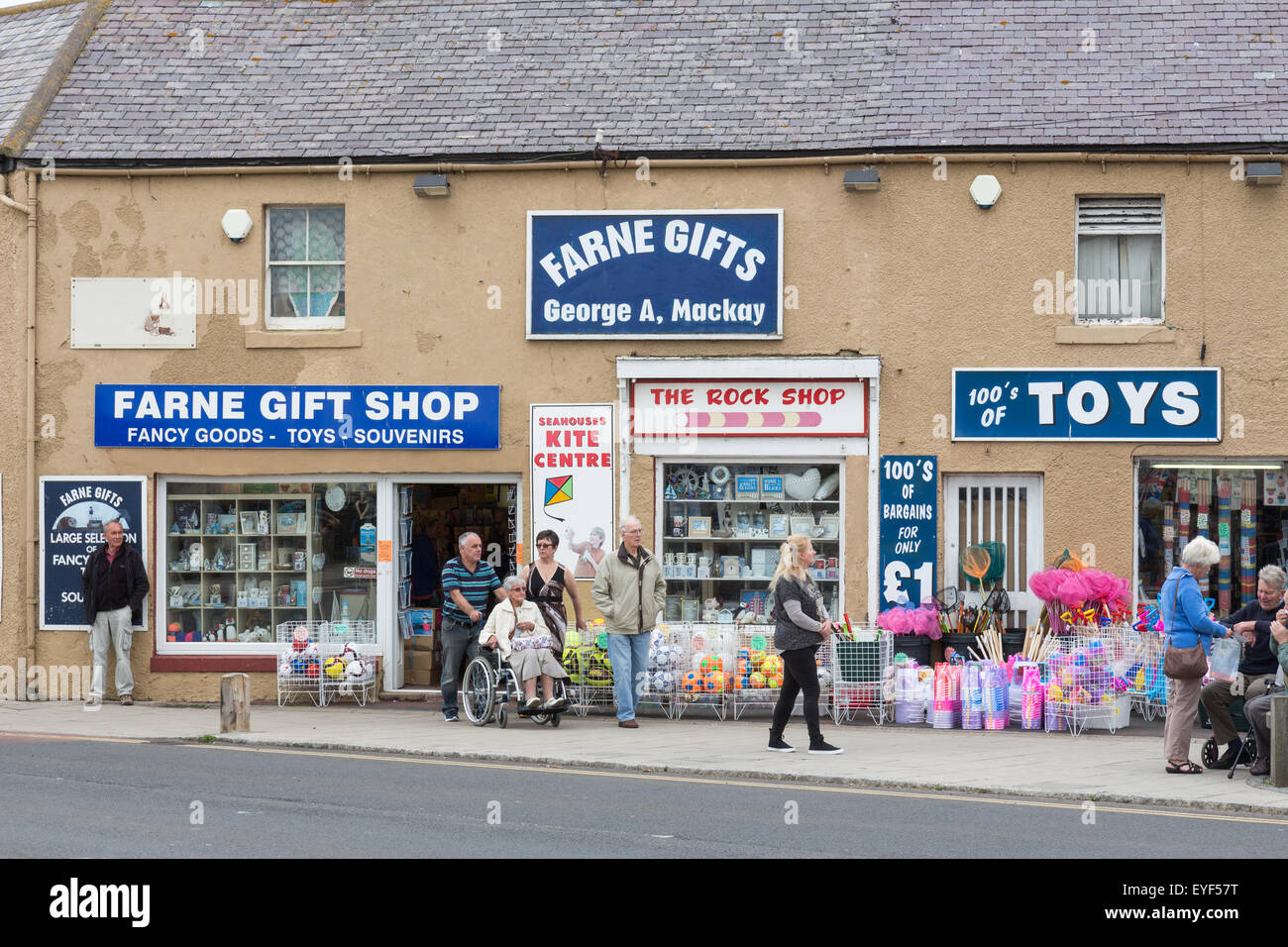 Seahouses northumberland gift shop hi-res stock photography and images ...