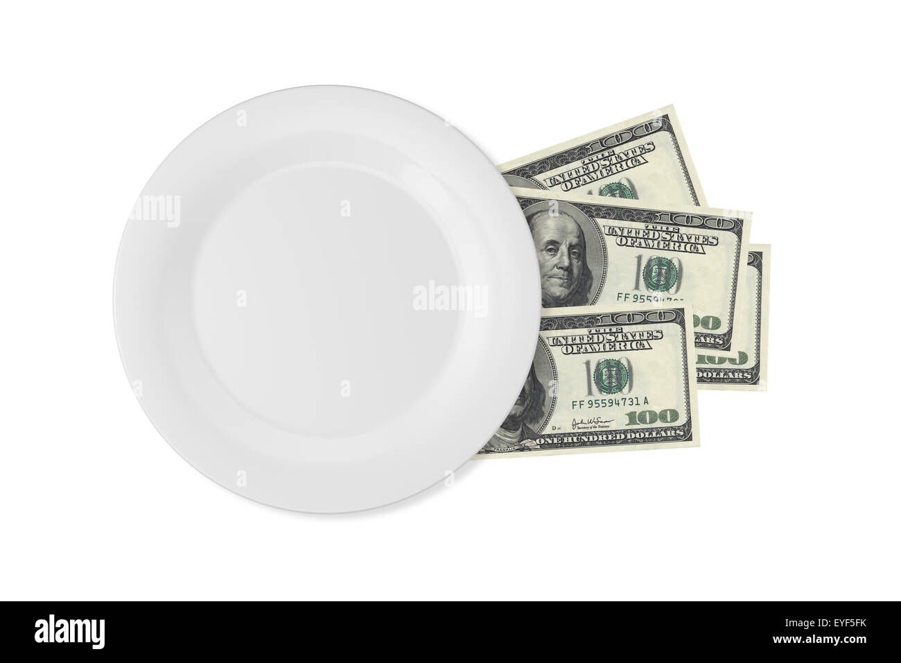 Money plate Cut Out Stock Images & Pictures - Alamy