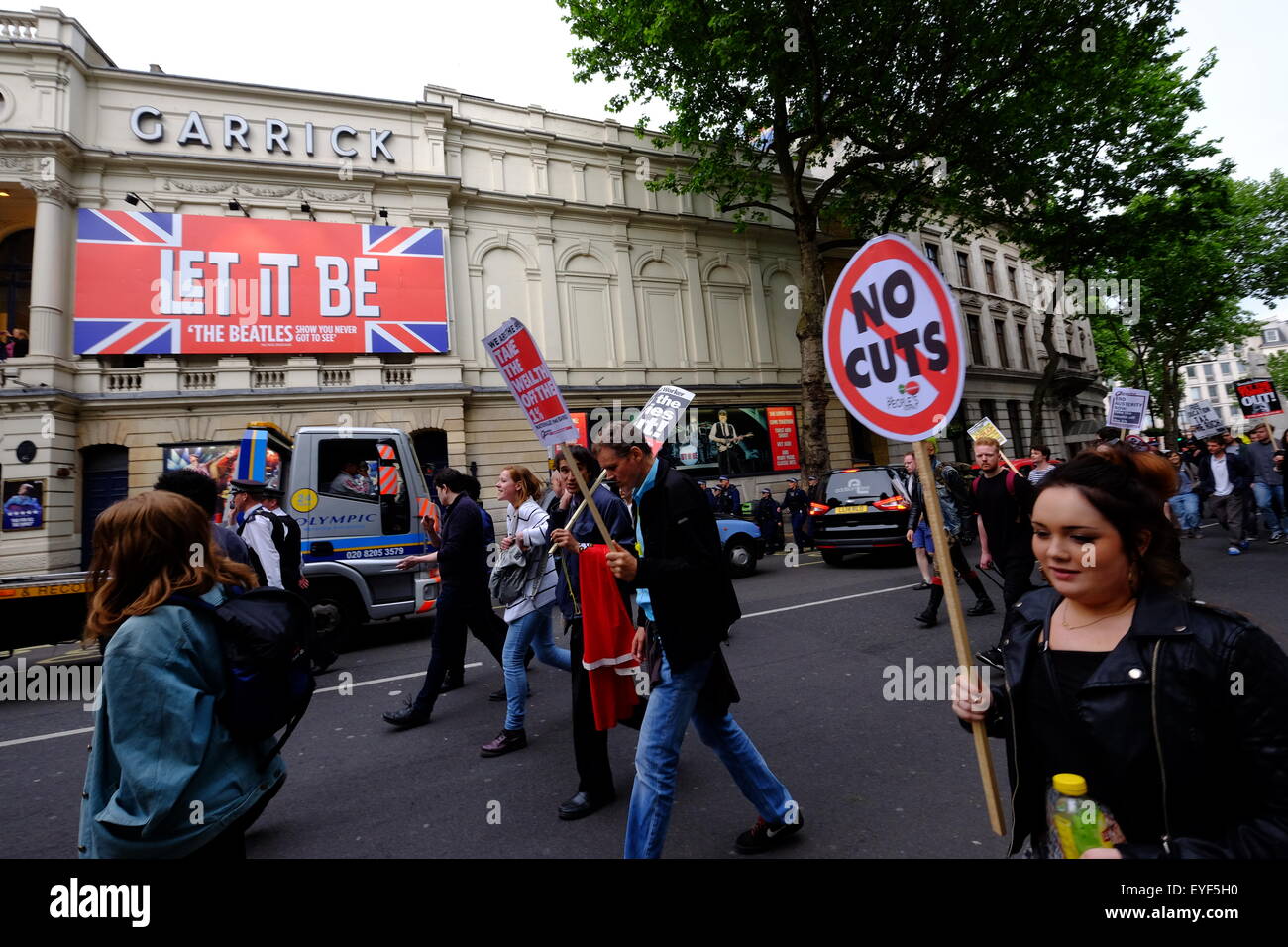 A protest on the day of the State opening of parliament by those not ...