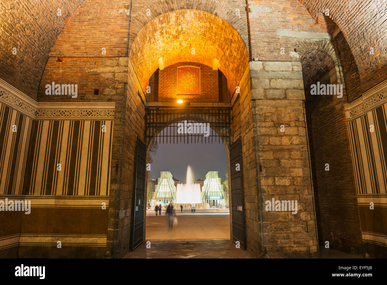 Expo gate and Sforza castle; Milan, Lombardy, Italy Stock Photo - Alamy