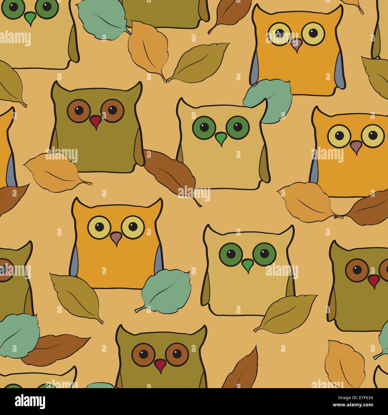 Vector illustration owl Stock Vector Image & Art - Alamy
