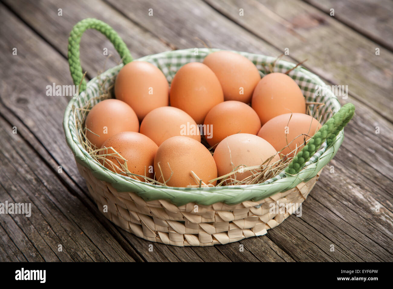Healthy brown eggs hi-res stock photography and images - Alamy