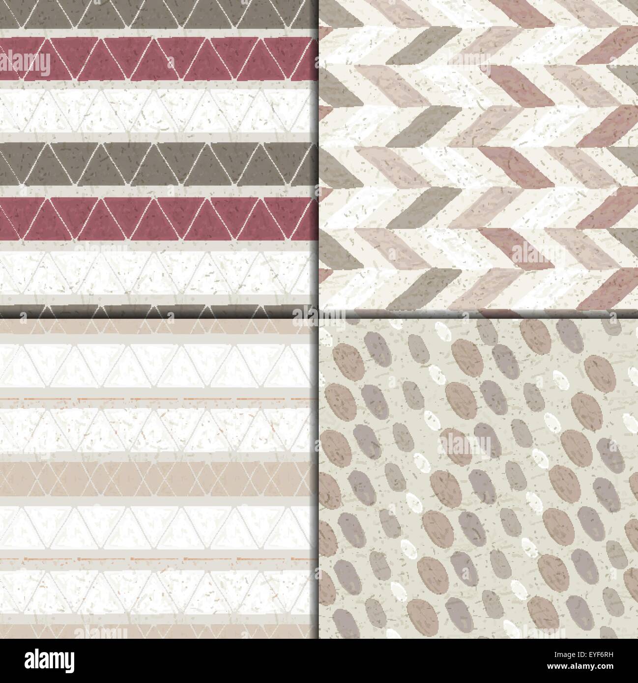 seamless hand drawn patterns Stock Vector Image & Art - Alamy