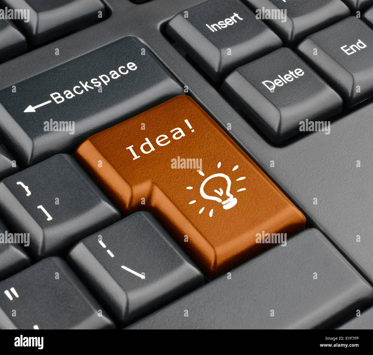 Idea keyboard button Stock Photo - Alamy