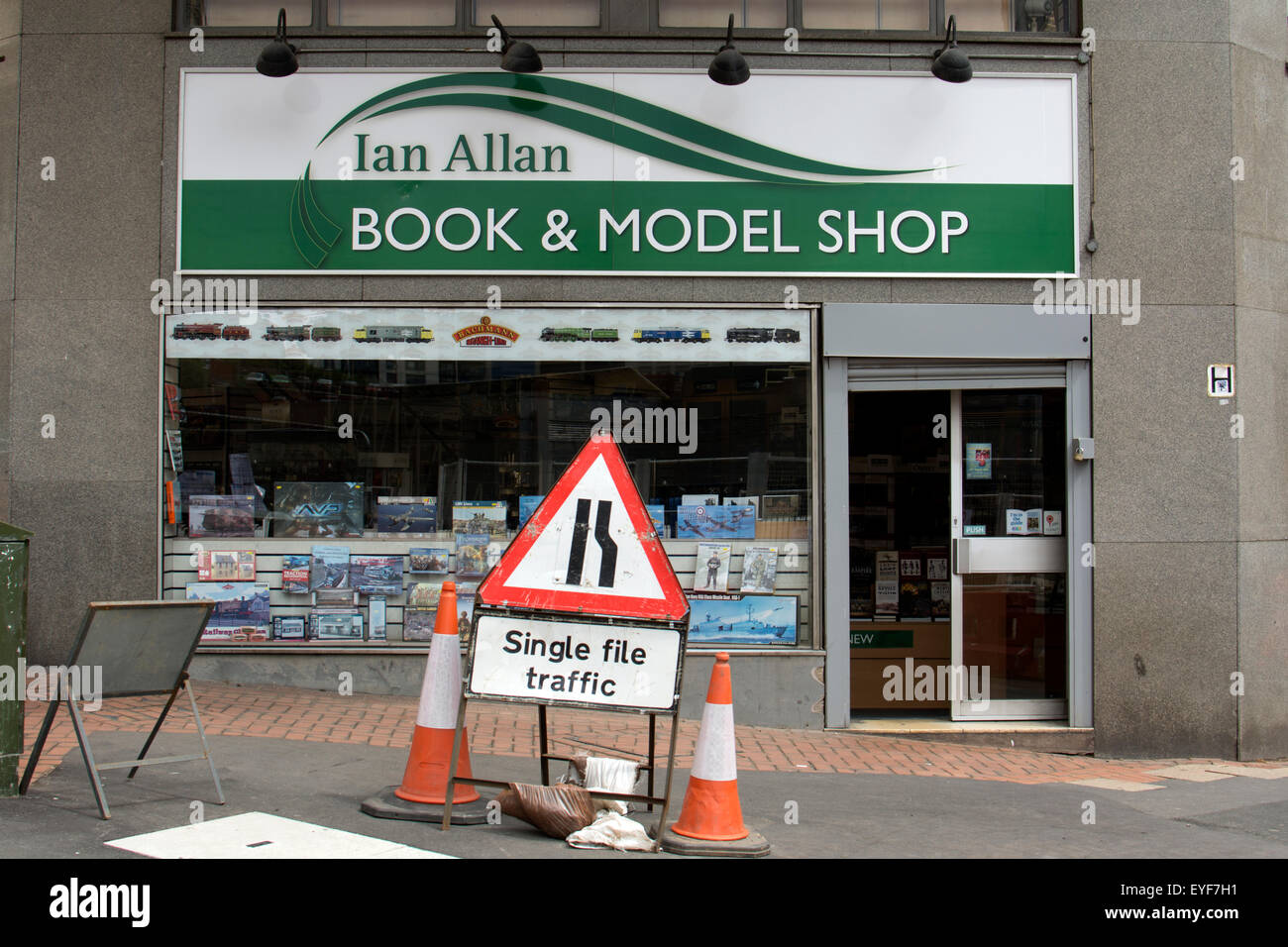 Ian Allan book and model shop, Birmingham city centre, UK Stock Photo ...
