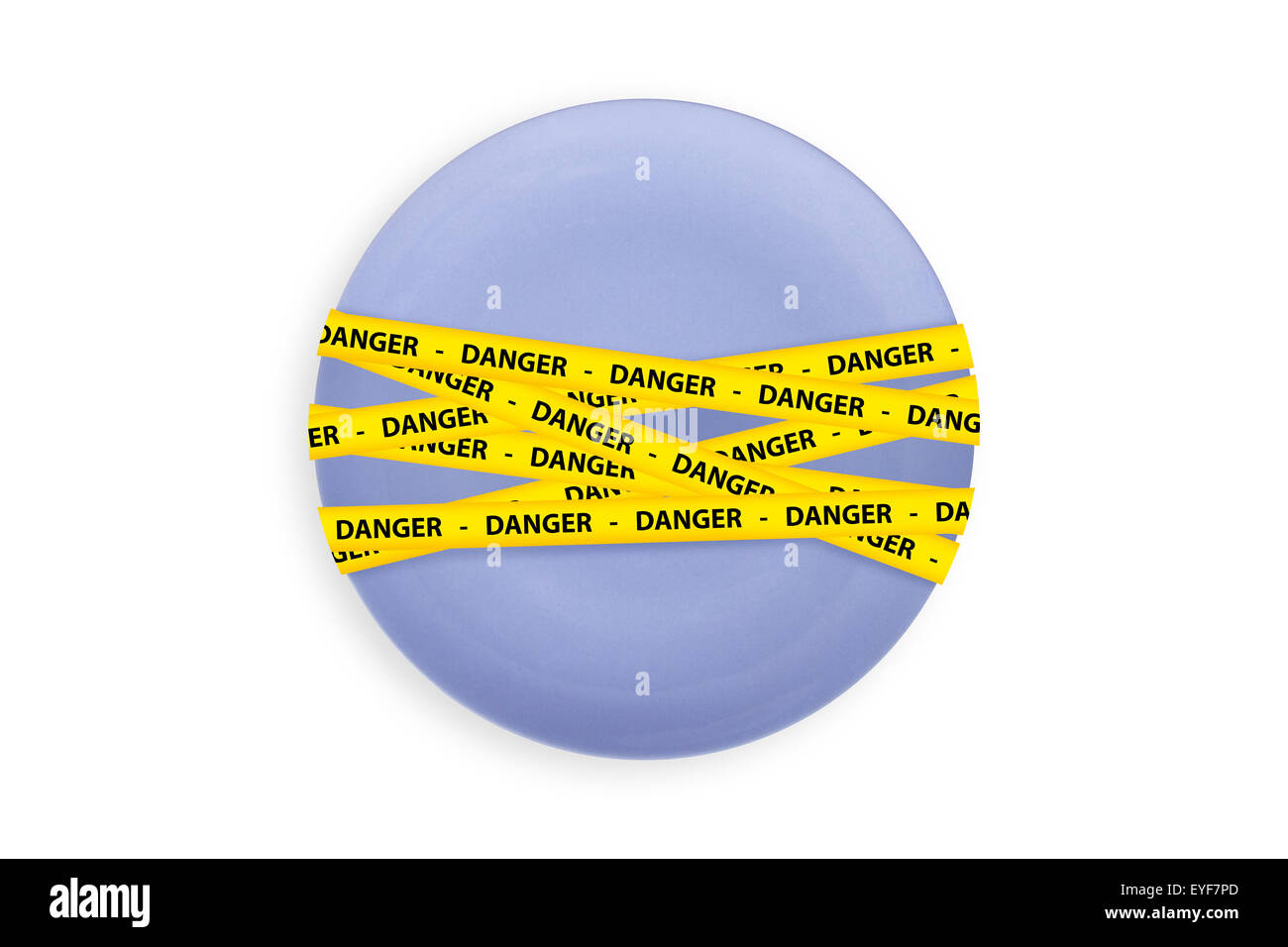 Background blue caution circle Cut Out Stock Images & Pictures - Alamy