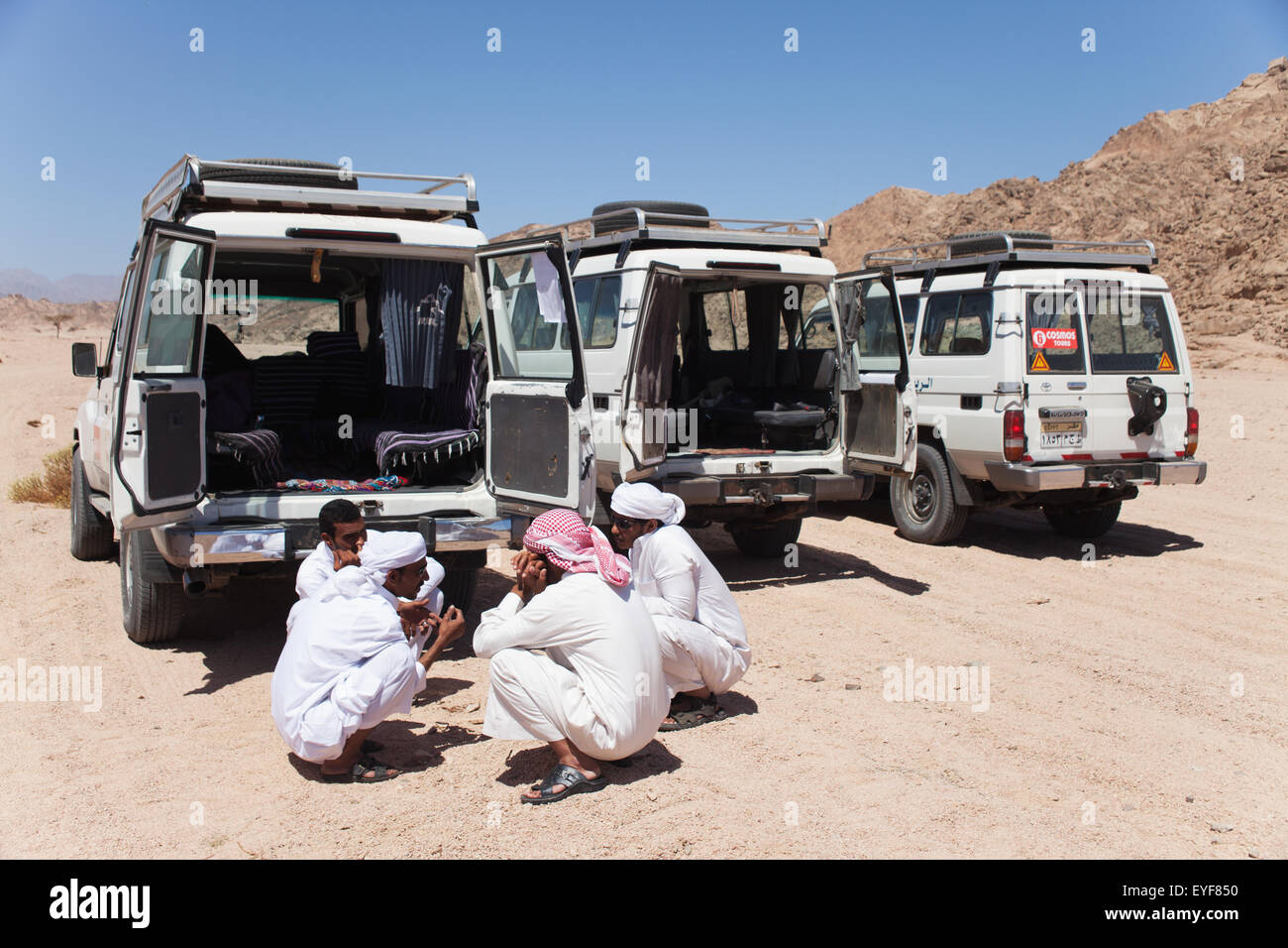 Drivers, 4x4 adventure, South Sinai; Sharm el-Sheikh, Egypt Stock Photo ...