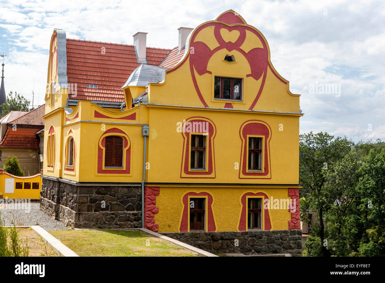 Art Nouveau villa with characters symbolism was built in 1901. Tabor ...